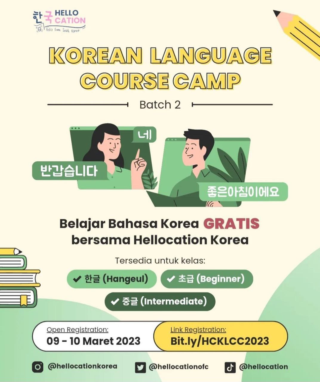 Mahir Bahasa Korea lewat Program KLCC dan KLC di Hellocation